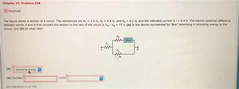 Solved Chapter 27 Problem 038 Xincorrect The Figure Shows A