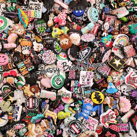 Silicone Focal Bead Grab Bag Focal Bead Mix Assorted Silicone Focal Beads Bulk Focal Silicone