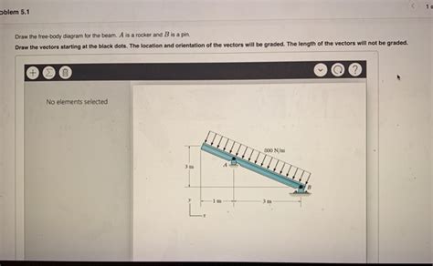 Solved Roblem 5 1 Part A Draw The Free Body Diagram For The