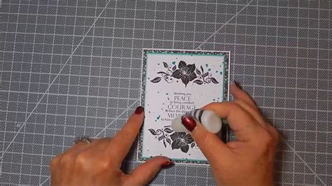unity stamp co quick tip splatter accents youtube