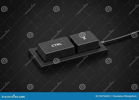 Ctrl Z Shortcut Button And Undo Or Backward Keyboard Concept Of Control Keypad Background D