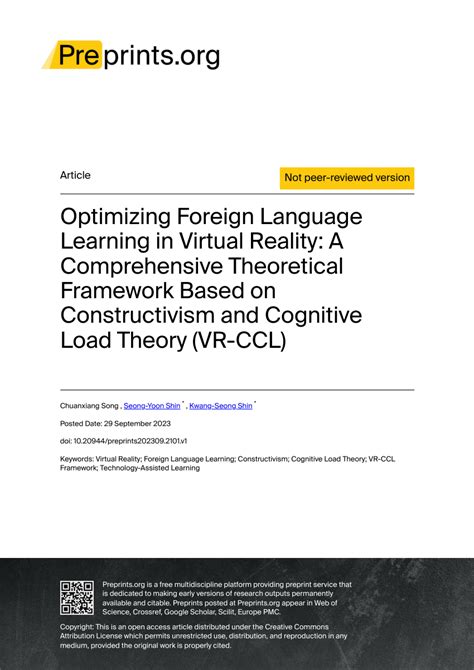 pdf optimizing foreign language learning in virtual reality a