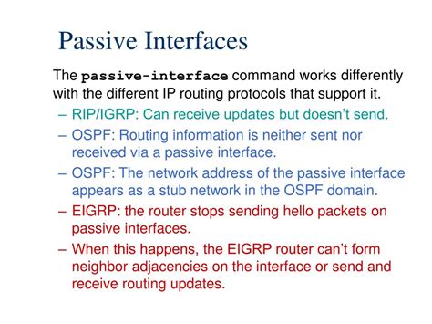 Passive Interfaces Explained At Beau Caffyn Blog