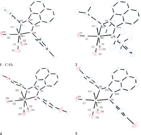 Color Online Molecular Structures Of Complexes 1 · C 7 H 8 2 4