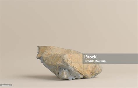 제품 연단 베이지색 돌 연단 베이지색 배경 3d 일러스트레이션 0명에 대한 스톡 사진 및 기타 이미지 0명 갈색 강단