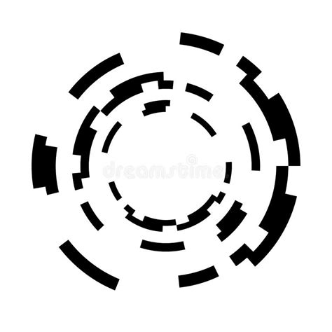 Abstract Circle Graphic Geometric Circle Ring Design Element Stock Vector Illustration Of