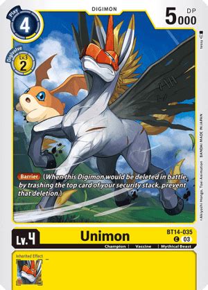 Unimon Bt Digimon Card Database Digimoncard