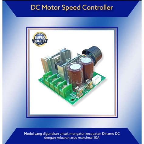 Jual Dimmer Dc 12 40v 10a Pwm Motor Controller Pengatur Kecepatan Motor Dc 10a Shopee Indonesia