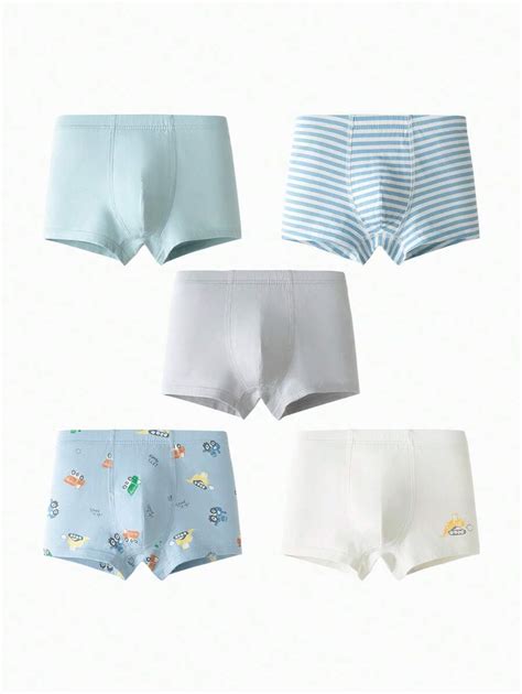 Mini Bala 5 Paquetes De Mini Calzoncillos Tipo Bóxer Suaves Para Niños