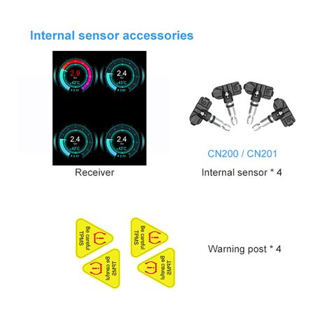 New Bluetooth TPMS Tire Pressure Monitor External Sensors BLE Fits Wheel Passenger Cars LEON CDB