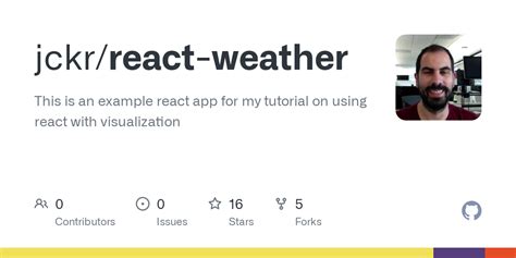 GitHub Jckr React Weather This Is An Example React App For My Tutorial On Using React With