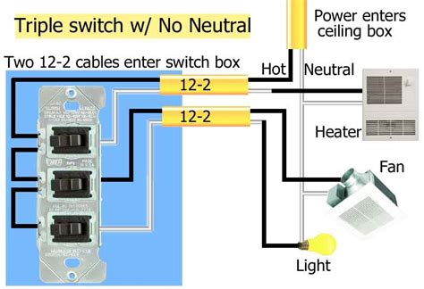Wire A Bathroom Exhaust Fan Light And Heater