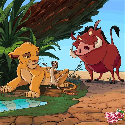 Timon And Pumbaa And Simba