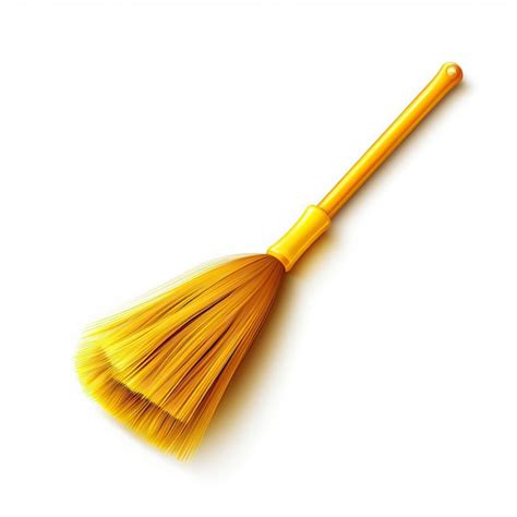 Premium Vector Yellow Color Broom Gradient Vector White Background Isola