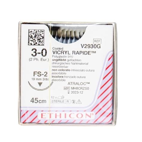 Vicryl Rapide Suture 3 0 Fs 2 V2930g 12 Pcs Degros