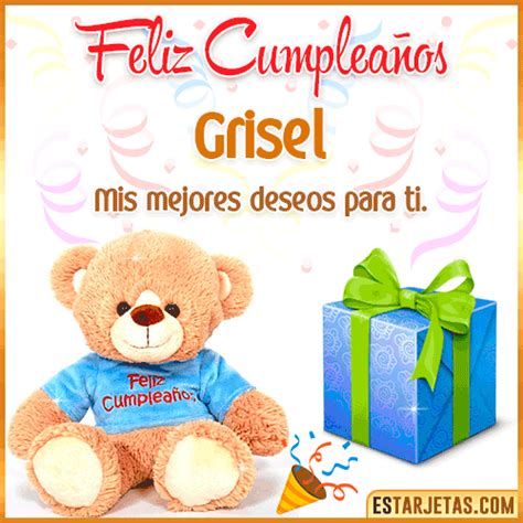 Feliz Cumpleaños Grisel Imágenes  Tarjetas Y Mensajes