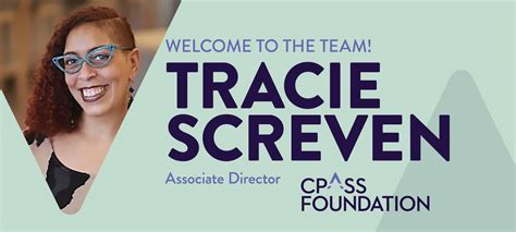 Welcome Tracie Screven As Associate Director For The Cpass Foundation Cpass Foundation