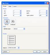 E Book MS Word Basic Changing Page Orientation And Size