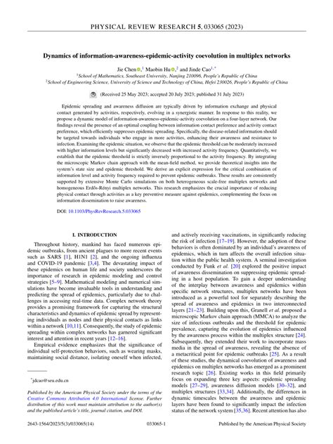 Pdf Dynamics Of Information Awareness Epidemic Activity Coevolution
