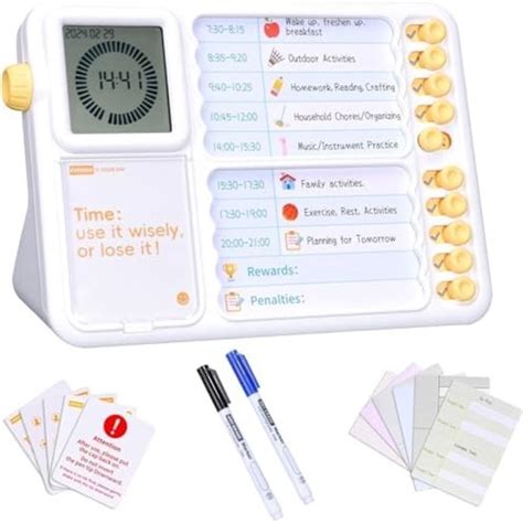 Visuele Timer Voor Kinderen Met Aanpasbare Planner Bord Adhd Autisme