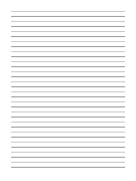 Notebook Lines Extra Wide Pdf