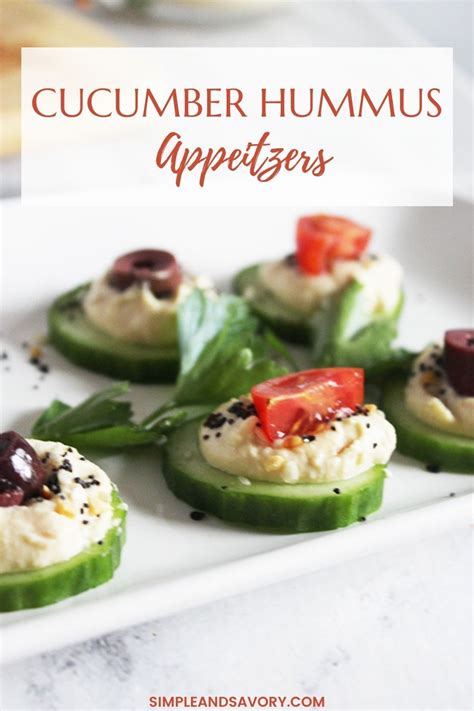 Cucumber Hummus Appetizers Artofit