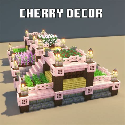 Minecraft Cherry Blossom Decoration Ideas Tutorial Minecraft Create