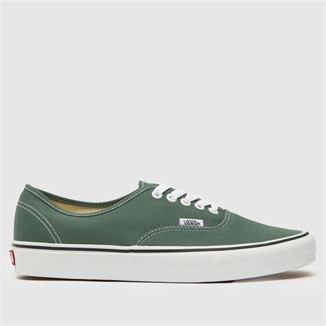 Vans Green Authentic Trainers Trainerspotter