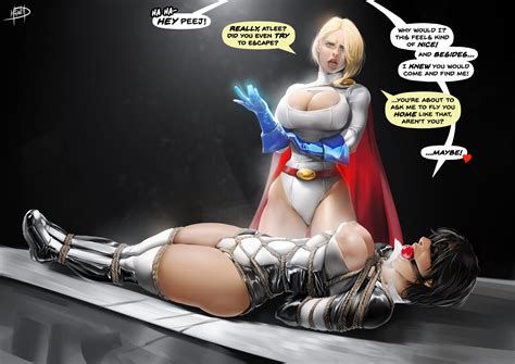 Powergirl And Athlee Commission By Megadeath Hentai Foundry