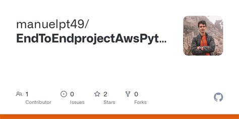 Github Manuelpt49endtoendprojectawspython