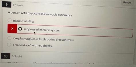 Solved 9 01 Point A Person With Hypocortisolism Would