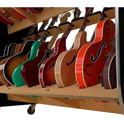 Aands Crafted Products The Session Pro Double Stack Mobile Guitar Rack