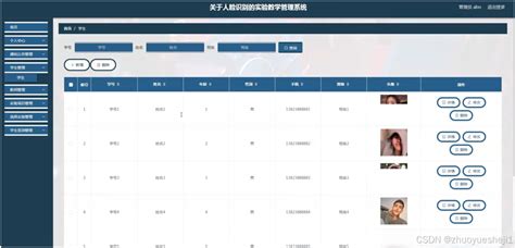 Javaphpnodejspython关于人脸识别的实验教学管理系统【2024年毕设】 Csdn博客