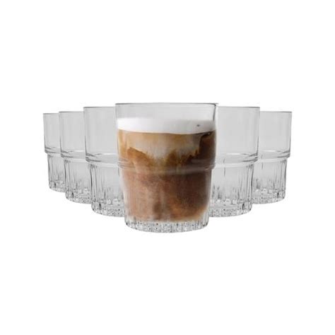 Duralex Empilable Stackable Drinking Glasses 200ml Tumblers Set Of