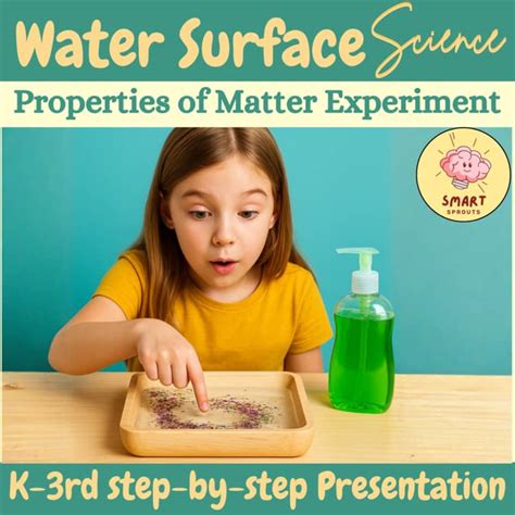 Properties Of Matter Water And Surface Tension Experiment K 3rd Grade