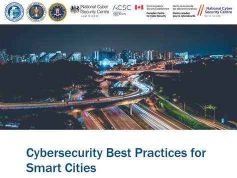 Cybersecurity Best Practices For Smart Cities