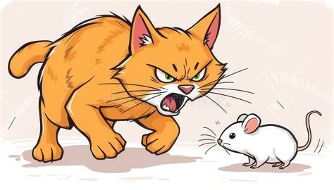 A Cat Is Chasing A Mouse Stock Image Image Of Celebrate 341693461