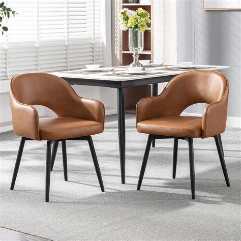Wahson Velvet Dining Chairs Set Of 2 Kitchen Corner Chairs Swivel Side