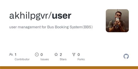 Akhil P S On Linkedin Github Akhilpgvruser User Management For Bus