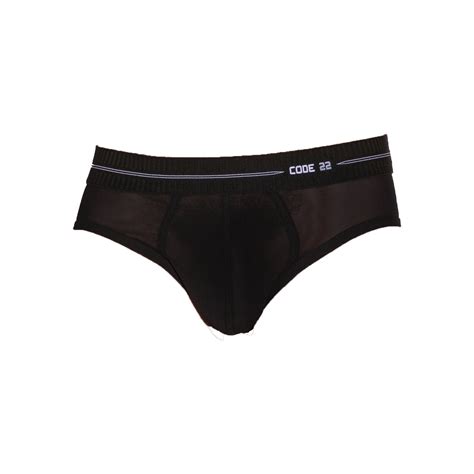 Code 22 Sheer Mesh Brief Black Gunderwear