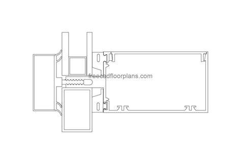 Mullion Detail Free Cad Drawings