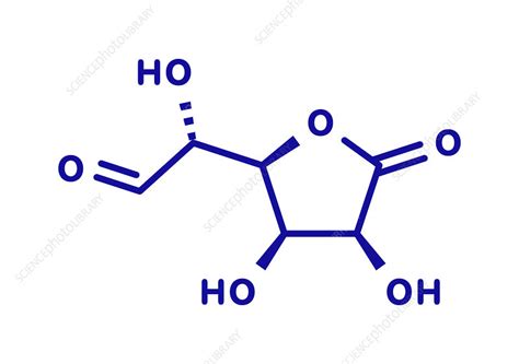 Glucuronolactone Molecule Illustration Stock Image F027 8658