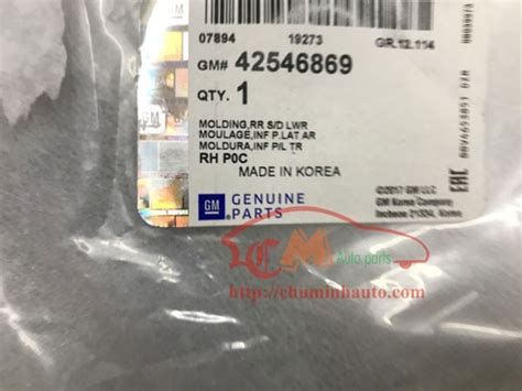 Ốp Trang Trí Cánh Cửa Sau Phải Chevrolet Captiva C140 42546869