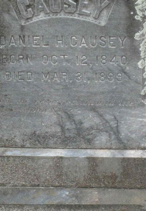 Daniel H Causey 1840 1899 Find A Grave Memorial