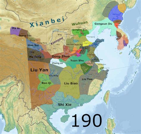 Timeline Of The Three Kingdoms Period Wikipedia