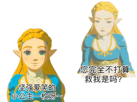 塞尔达高清美图：长发成温柔公主，短发变呆萌甜妹……这样的金发美人太赞了！ 哔哩哔哩