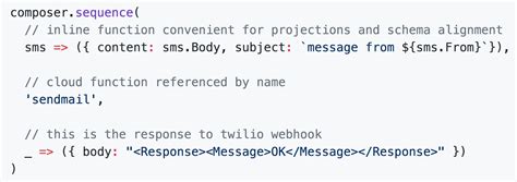 A Composition Story Using Ibm Cloud Functions To Relay Sms To Email