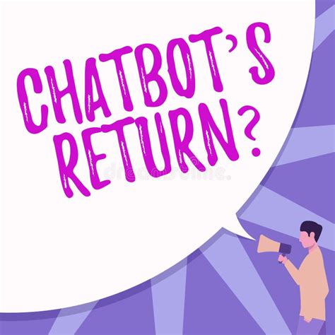 Hand Writing Sign Chatbot S Is Return Question Business Showcase