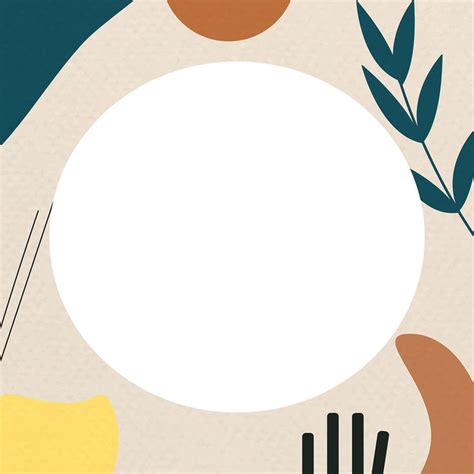 Abstract Botanical Frame Template Vector Premium Image By Rawpixel