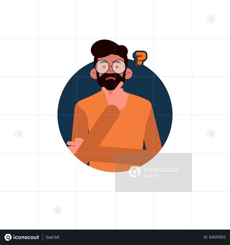 Thinking Man With Question Mark Animation By Gad Mt Lottiefiles